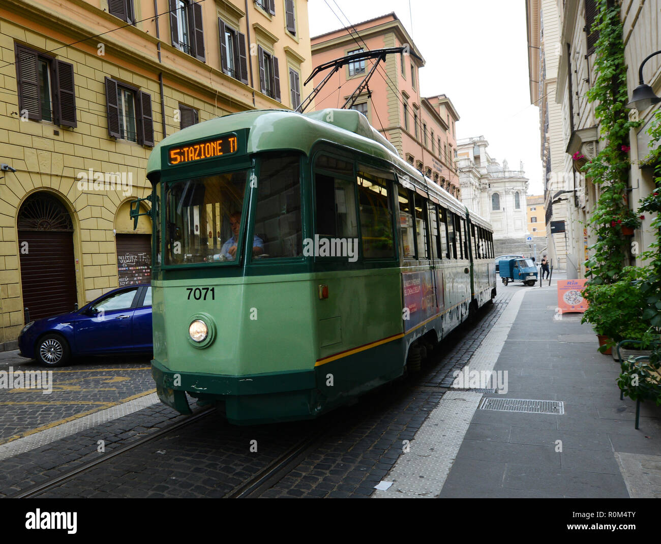 Trams in Rome Stock Photo - Alamy