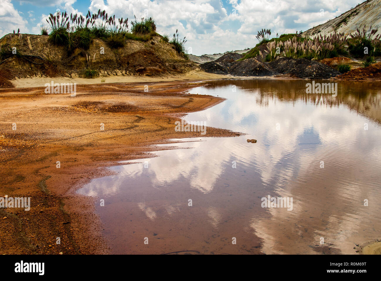Beautiful gold mine dumps on the west Rand in South Africa Stock Photo ...
