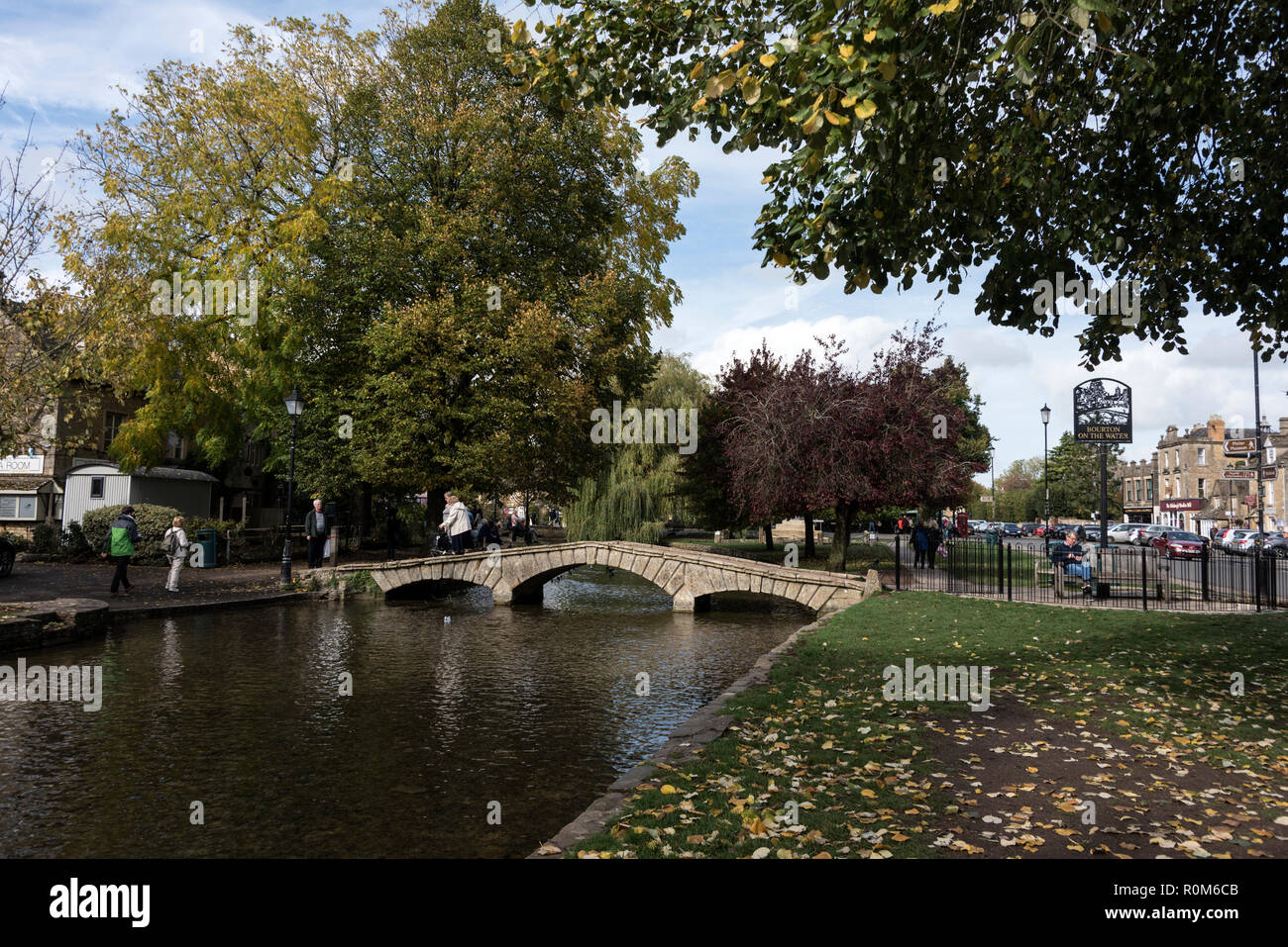 A picturesque village of centuries old honeycomb built Cotswold stone ...