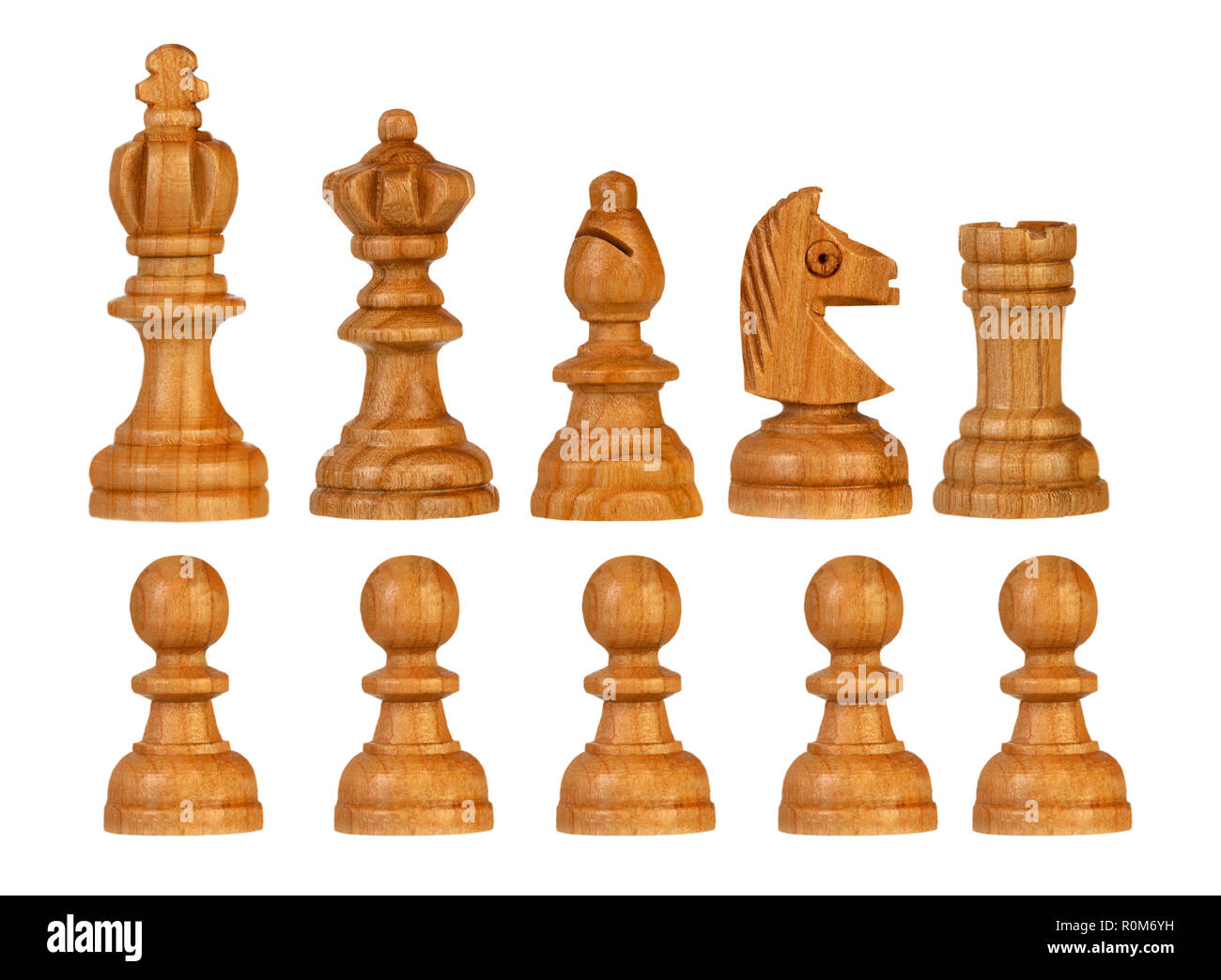 Chess figures isolated on a white background Stock Photo - Alamy