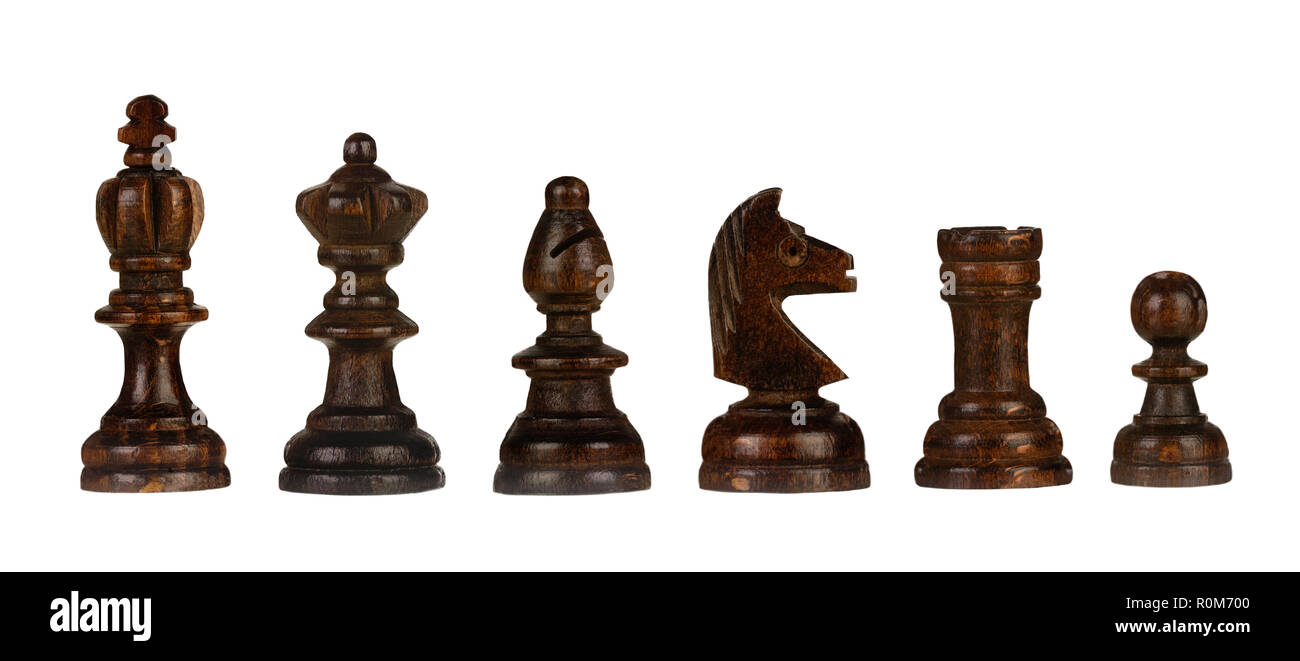 Chess figures isolated on a white background Stock Photo - Alamy