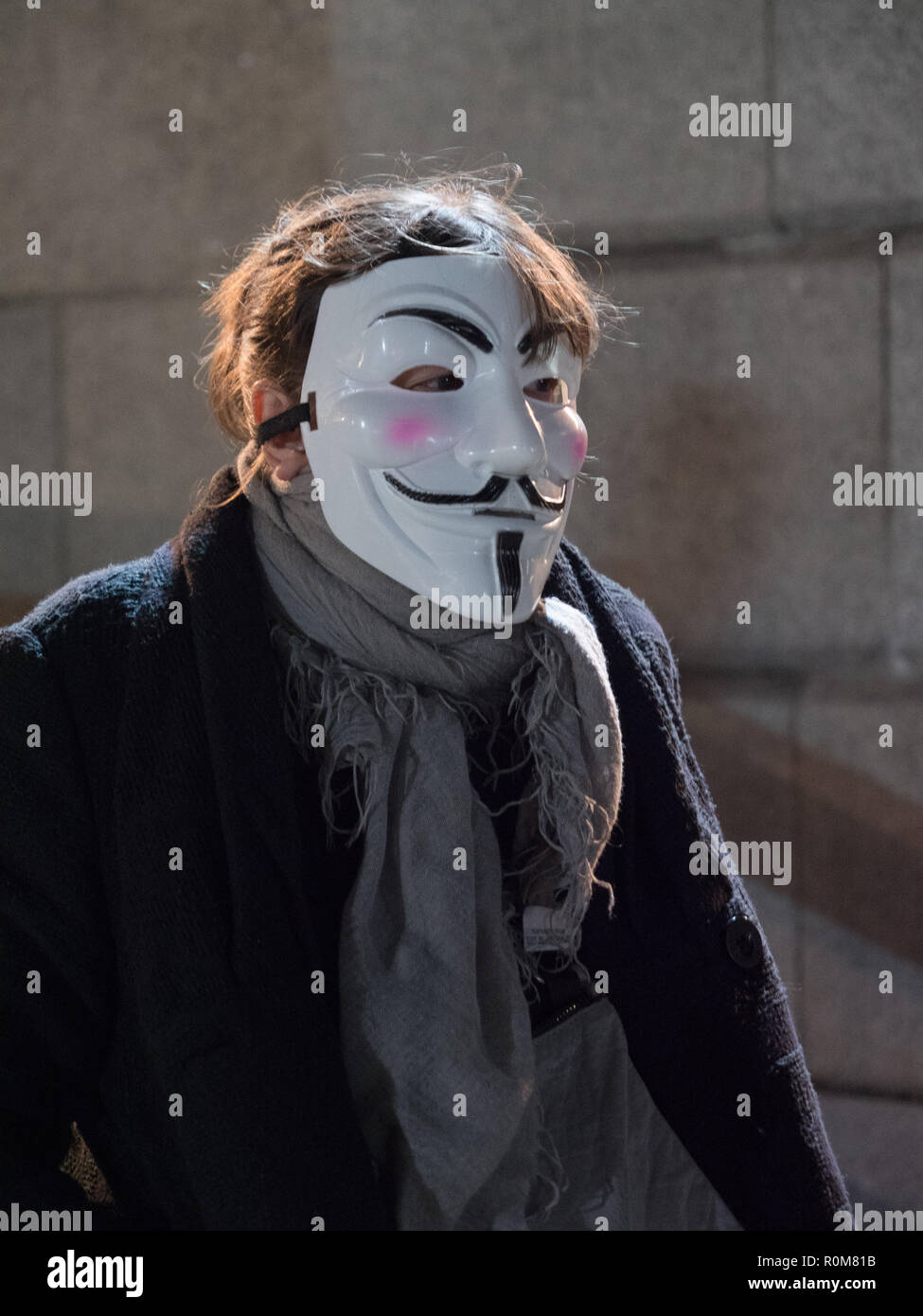 Guy Fawkes Masks High Resolution Stock Photography and Images - Alamy