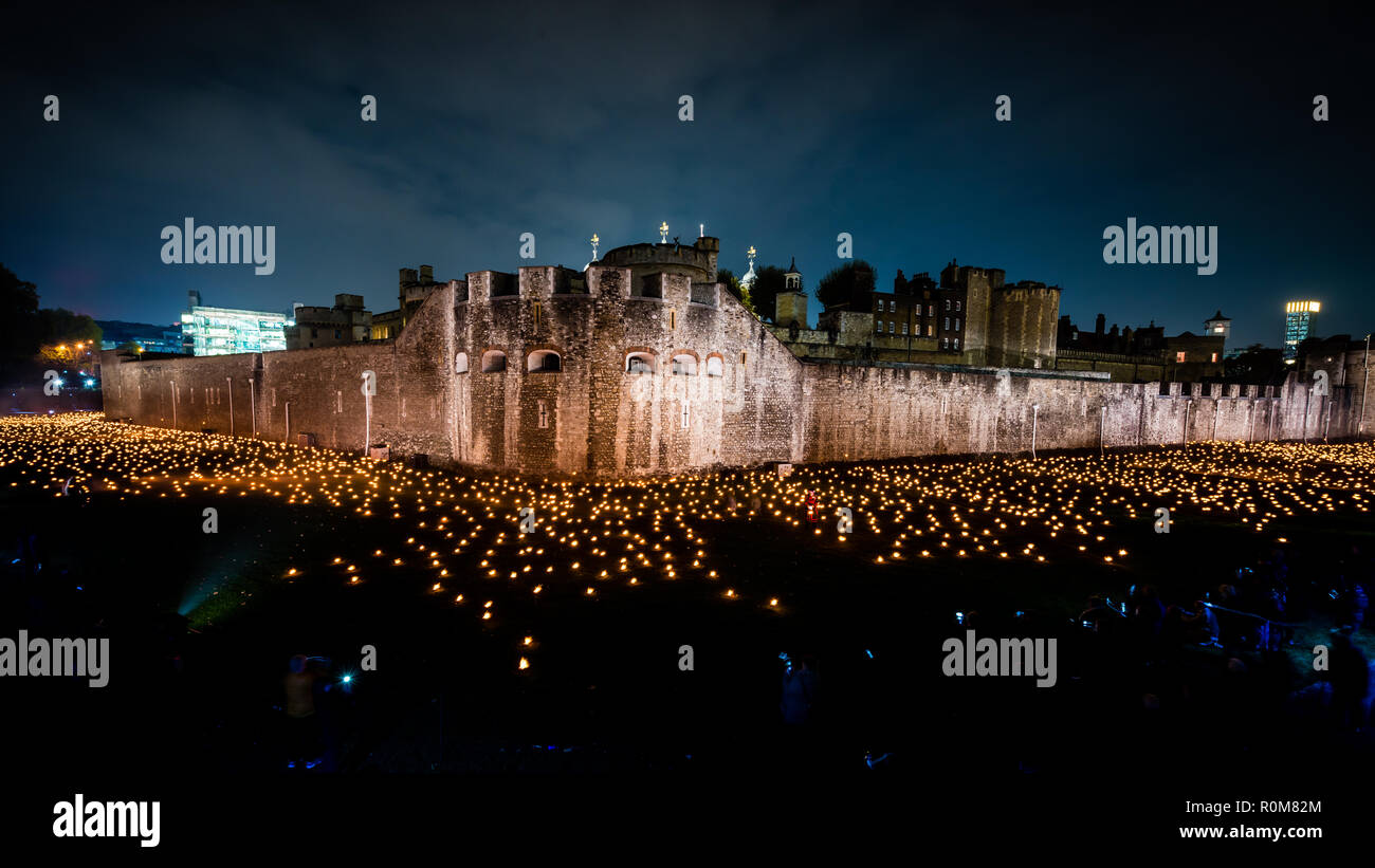 London, UK. 5th Nov 2018. Beyond the Deepening Shadow at The Tower of ...