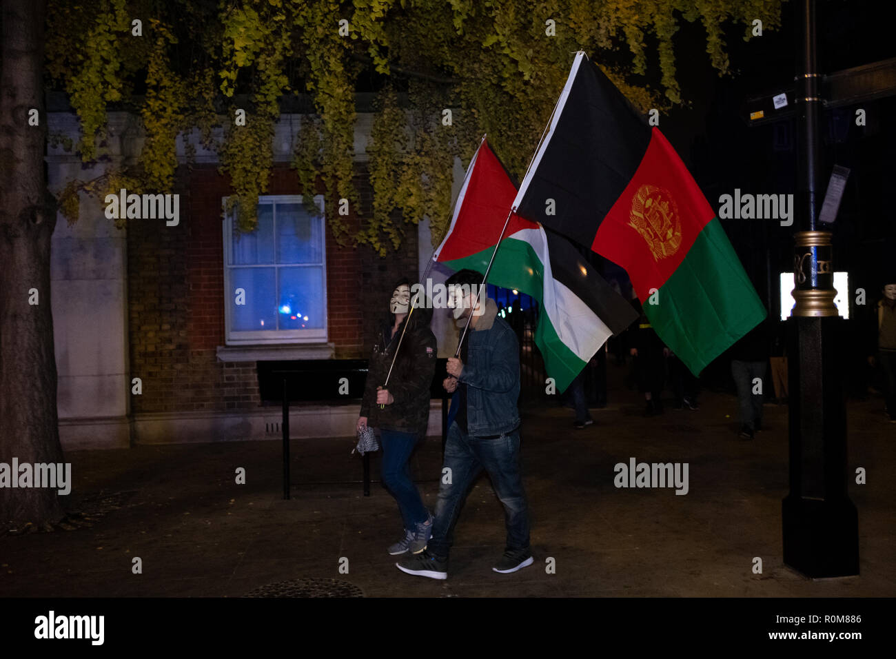 London, UK. 5th Nov 2018. Million Mask March rally in central London on ...