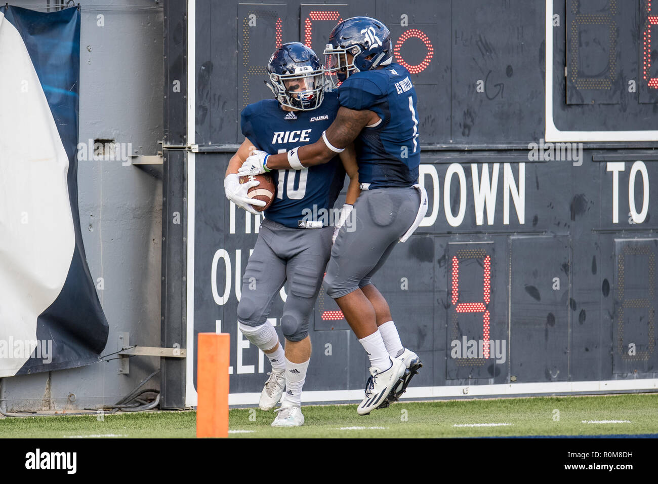 Houston, TX, USA. 3rd Nov, 2018. Rice Owls wide receiver Austin ...
