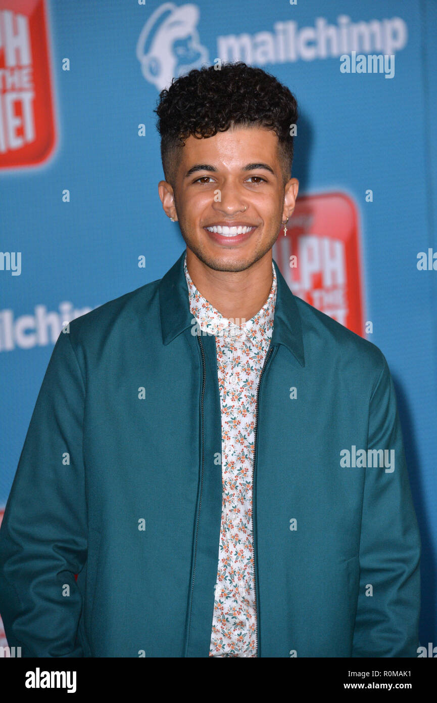 Los Angeles, USA. November 05, 2018: Jordan Fisher at the world ...