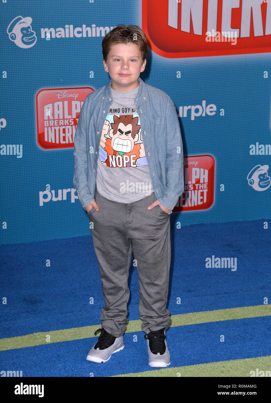 Los Angeles, USA. November 05, 2018: Maxwell Simkins at the world ...