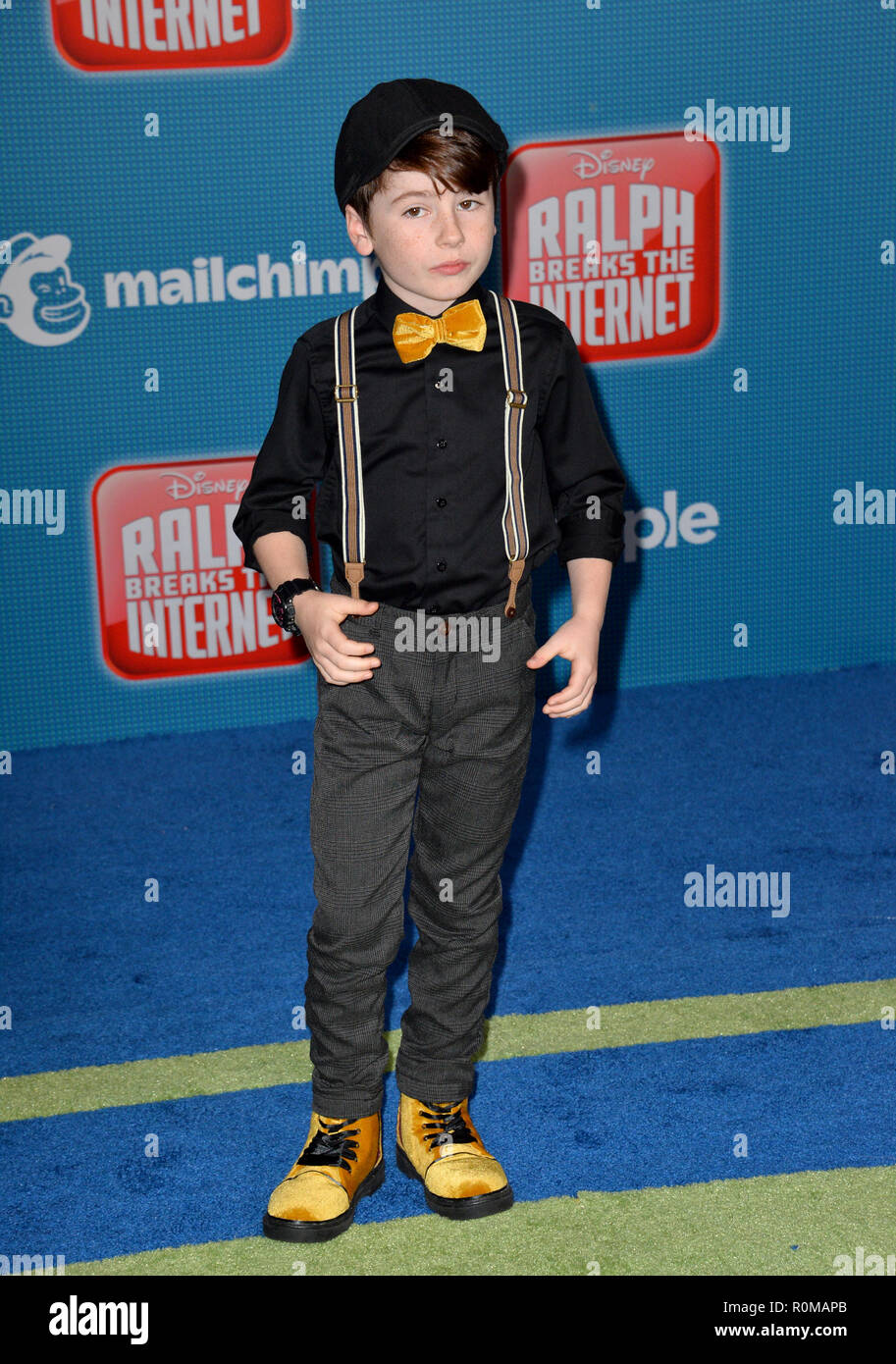 Los Angeles, USA. November 05, 2018: Paxton Booth at the world premiere ...