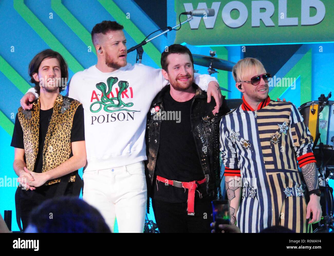 Los Angeles, USA. 5th Nov 2018. (L-R) Singers/musicians Daniel Wayne ...