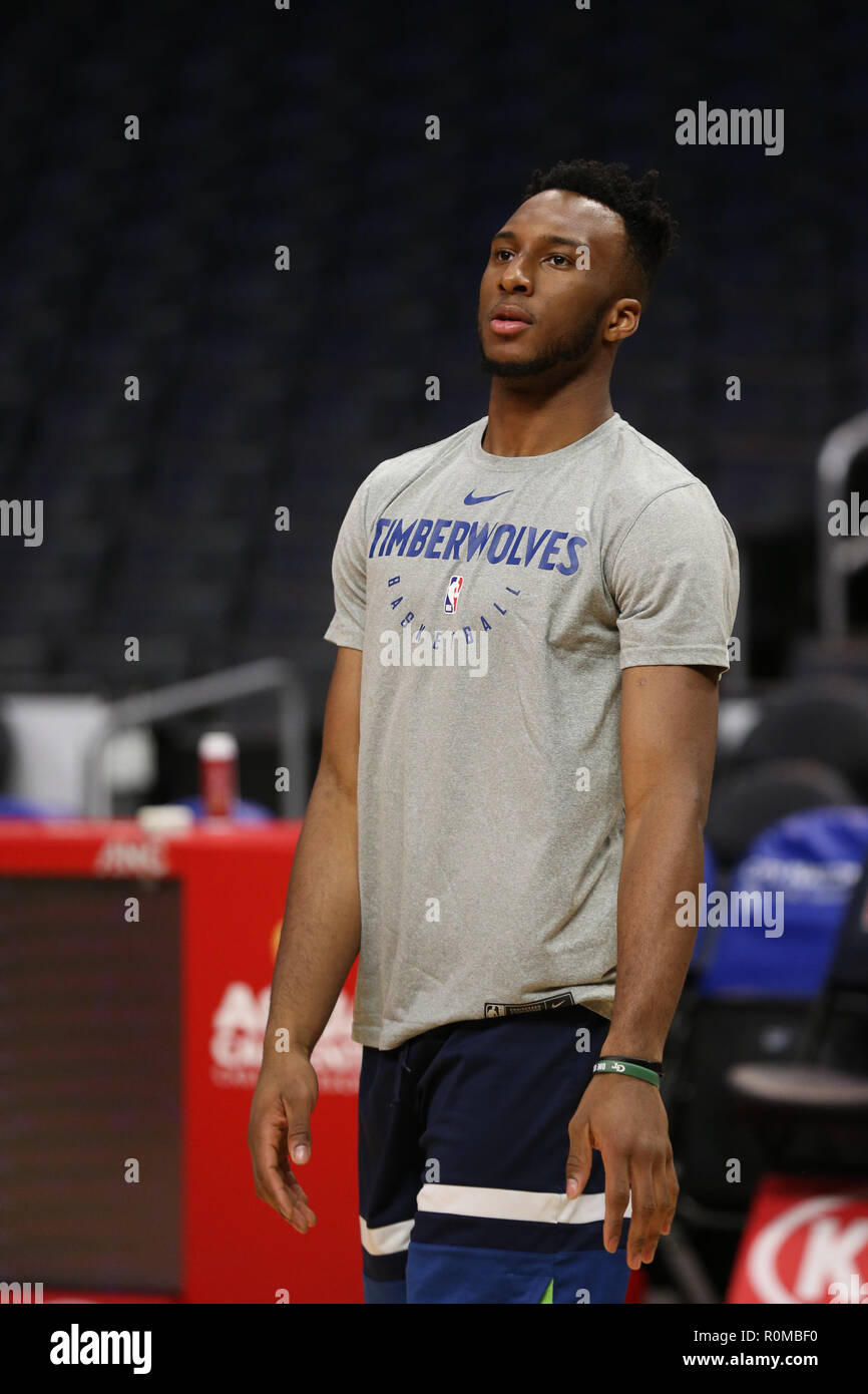 Los Angeles, CA, USA. 5th Nov, 2018. Minnesota Timberwolves guard Josh ...