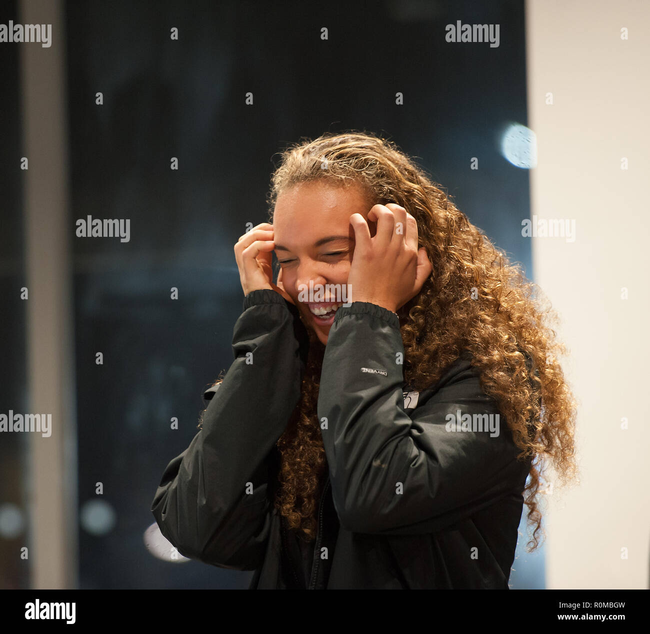 Shrewsbury, Shropshire, UK. 5th Nov 2018. Freya Christie tennis player ...