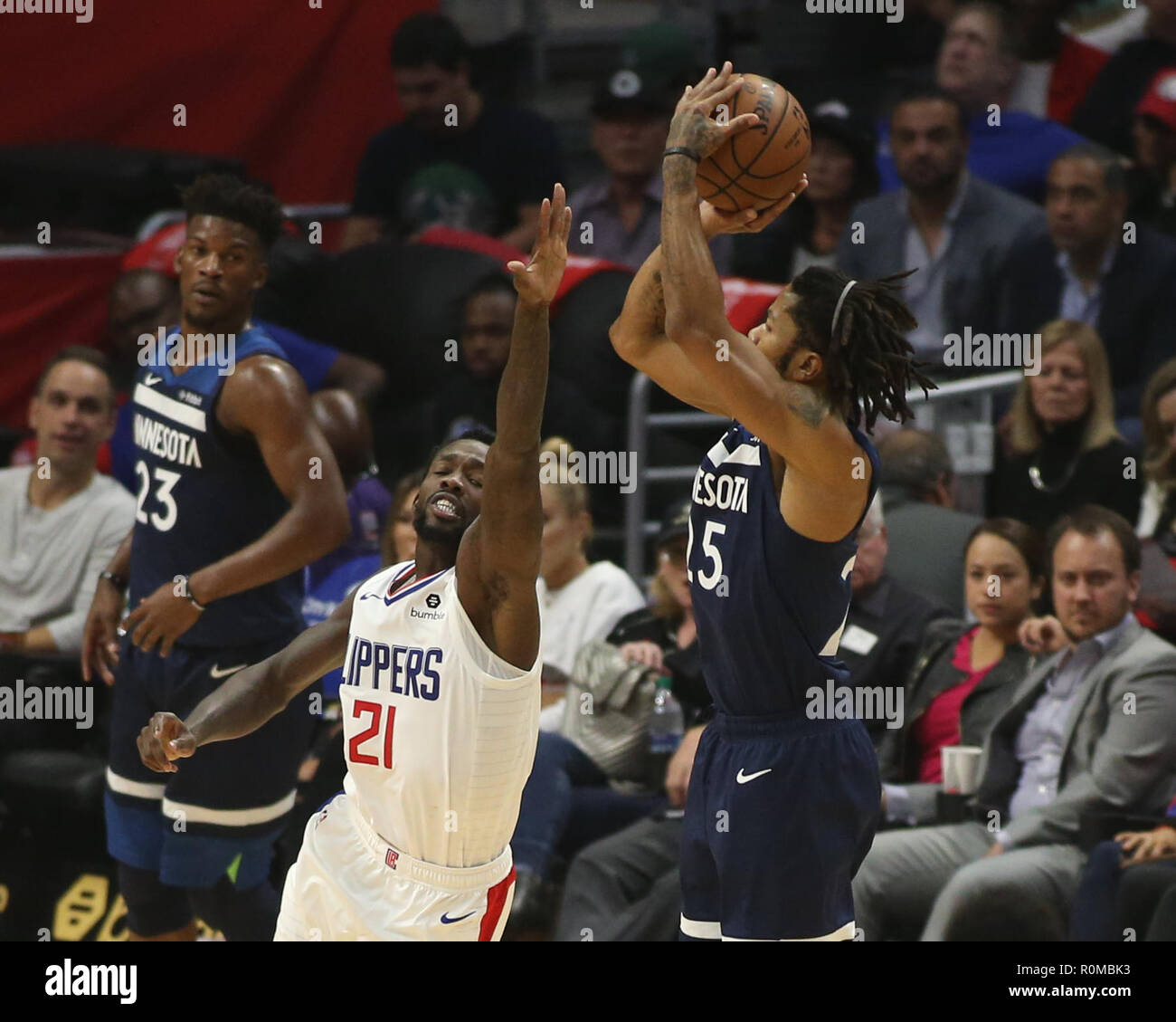 Los Angeles, CA, USA. 5th Nov, 2018. Minnesota Timberwolves guard ...