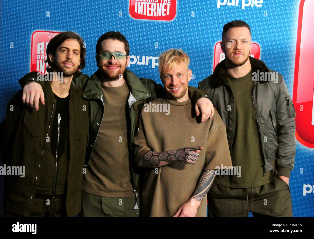 Los Angeles, USA. 5th Nov 2018. (L-R) Singers/musicians Daniel Wayne ...