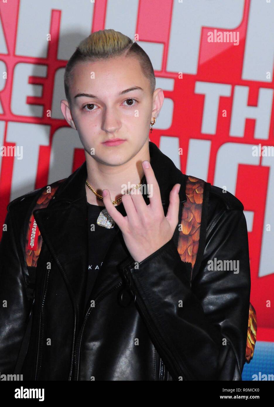Los Angeles, USA. 5th Nov 2018. Russell Horning, aka Backpack Kid ...