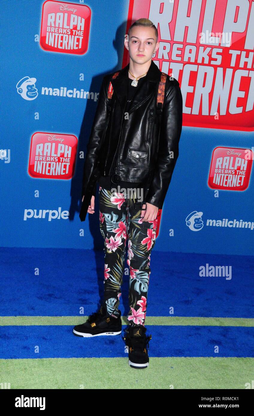 Los Angeles, USA. 5th Nov 2018. Russell Horning, aka Backpack Kid ...