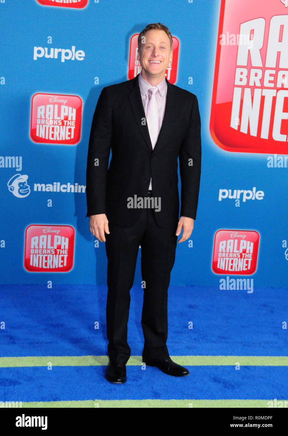 Los Angeles, USA. 5th Nov 2018. Actor Alan Tudyk attends Walt Disney ...