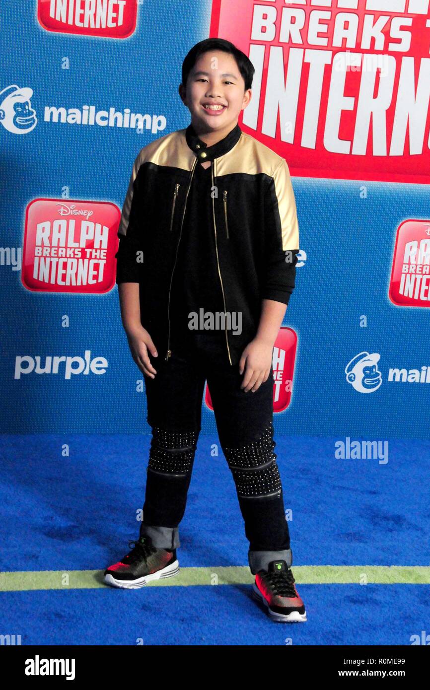 Los Angeles, USA. 5th Nov 2018. Actor Albert Tsai attends Walt Disney ...