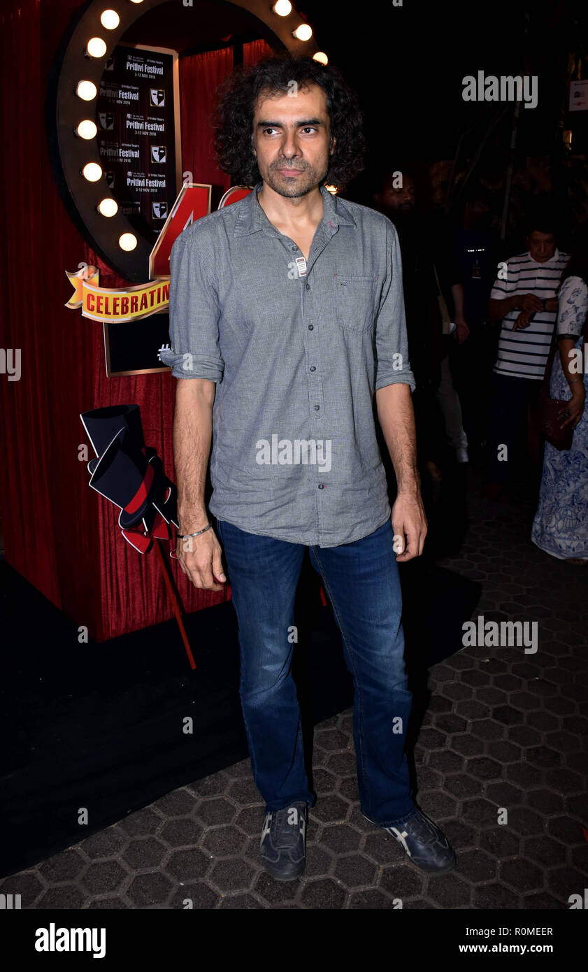 Mumbai, India. 5th Nov, 2018. Filmmaker Imtiaz Ali at Prithvi Theatre ...