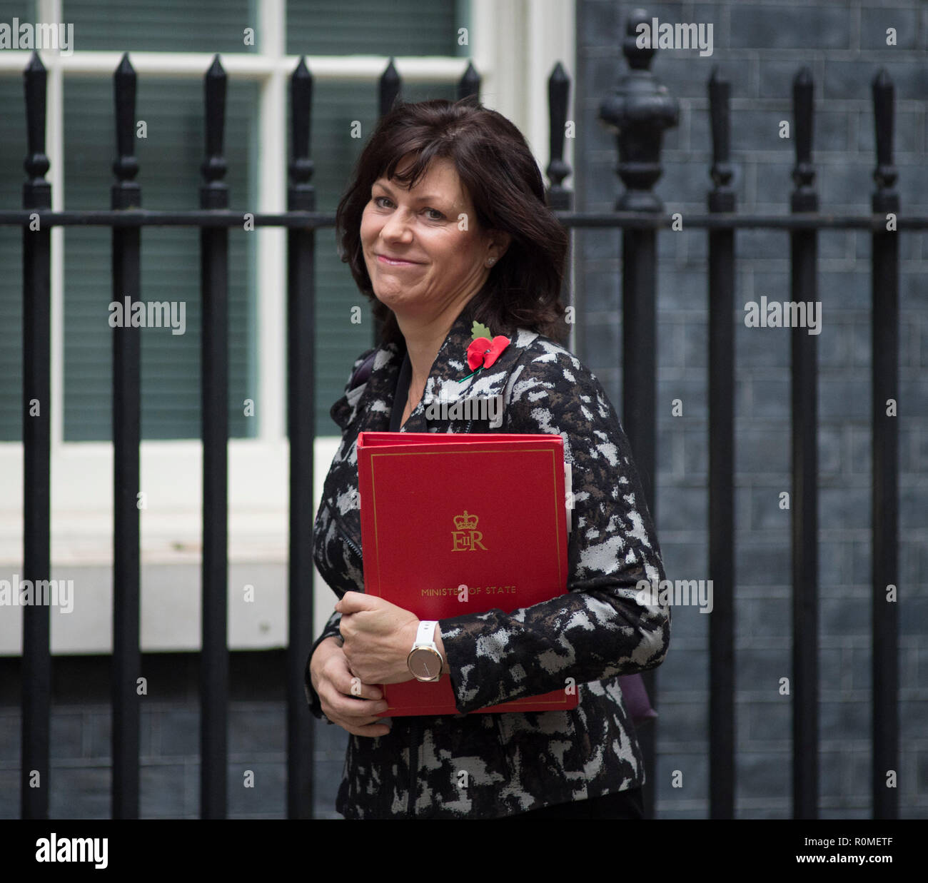 Downing Street, London, UK. 6 November 2018. Claire Perry, Minister of ...
