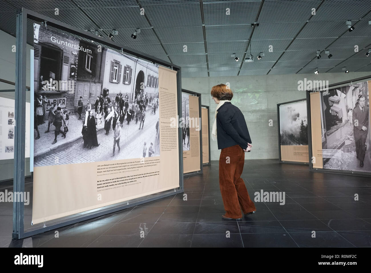 Berlin, Germany. 06th Nov, 2018. In the exhibition "Kristallnacht ...