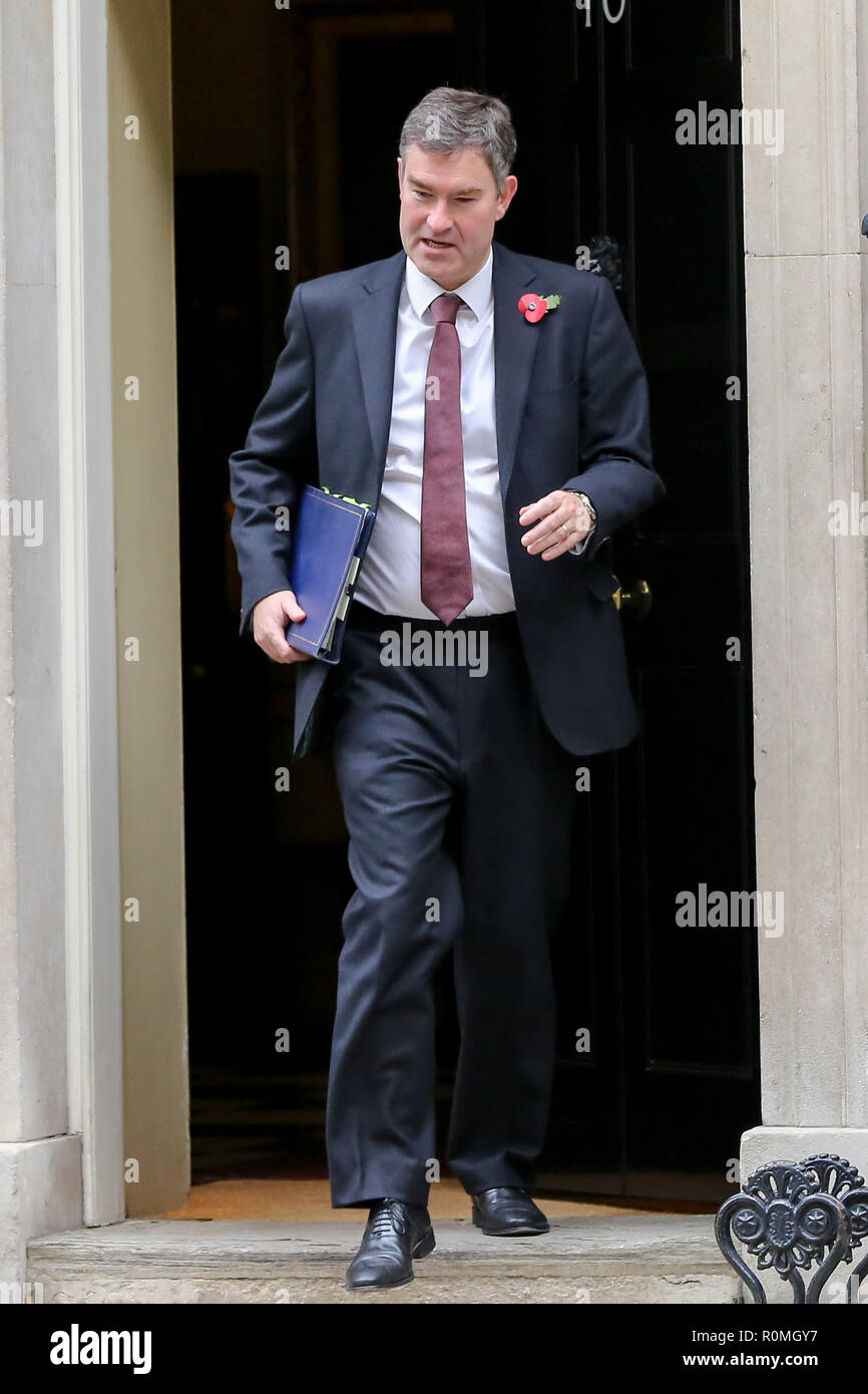 Downing Street, London, UK 6 Nov 2018 - David Gauke - Justice Secretary ...