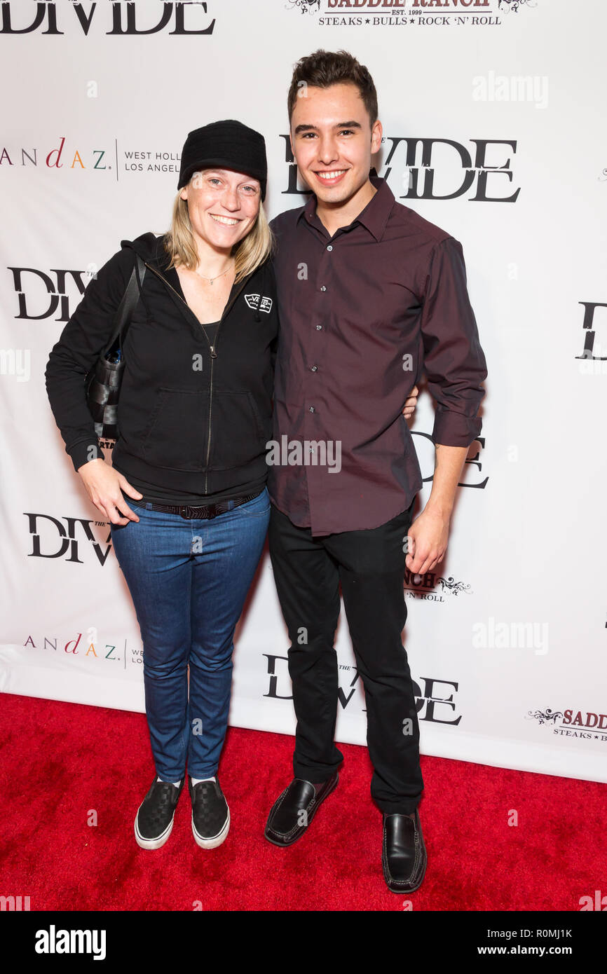 Los Angeles, USA. 05th November, 2018. Kristina Sky (left) and Evan ...