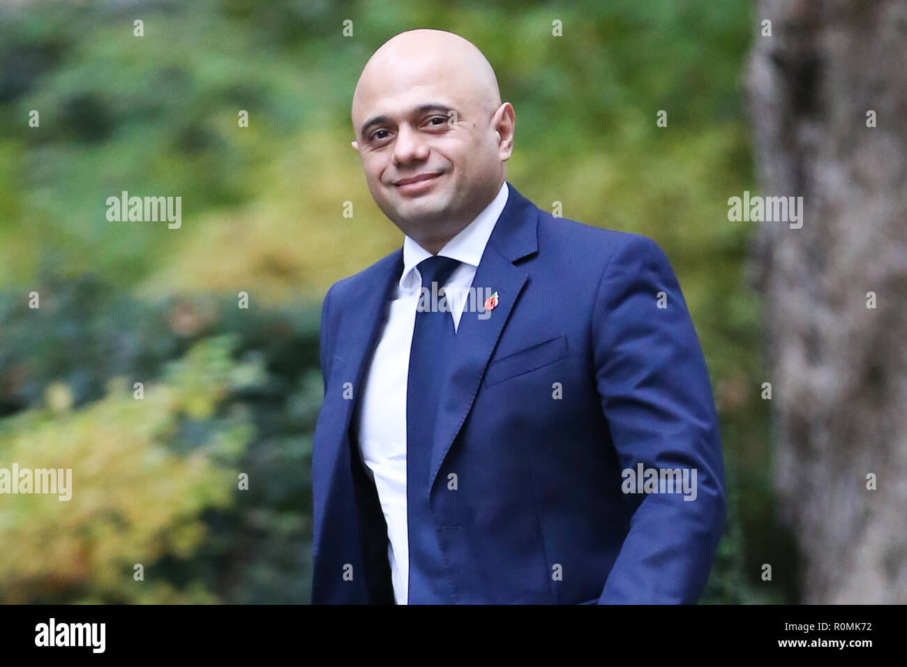 United Kingdom. 6th Nov, 2018. Sajid Javid Home Secretary seen arriving ...