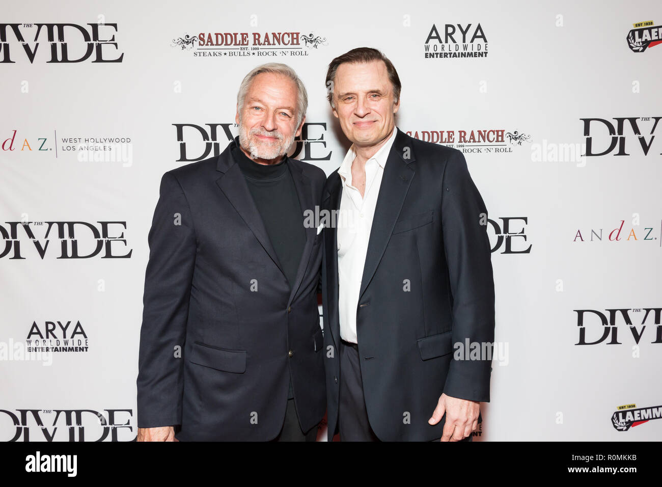 Los Angeles, USA. 05th November, 2018. Perry King (left) and Joe Penny ...
