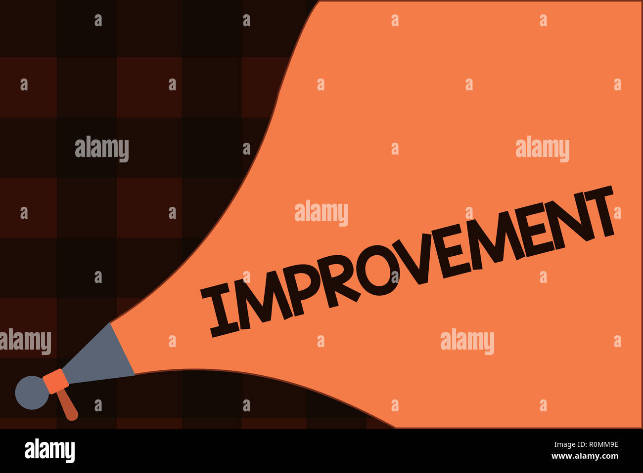 Conceptual hand writing showing Improvement. Business photo text Make ...
