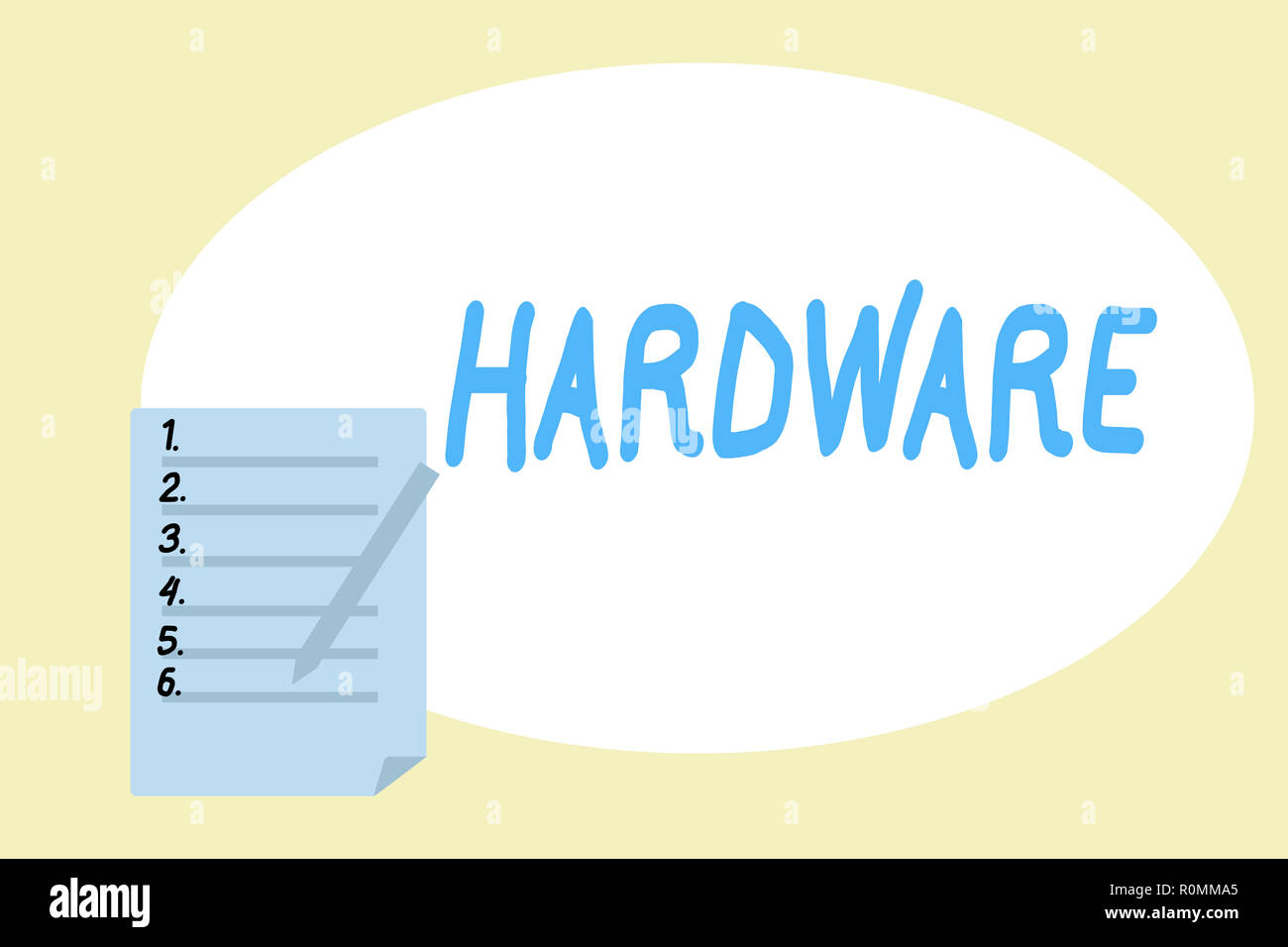 Handwriting text writing Hardware. Concept meaning machines and other ...