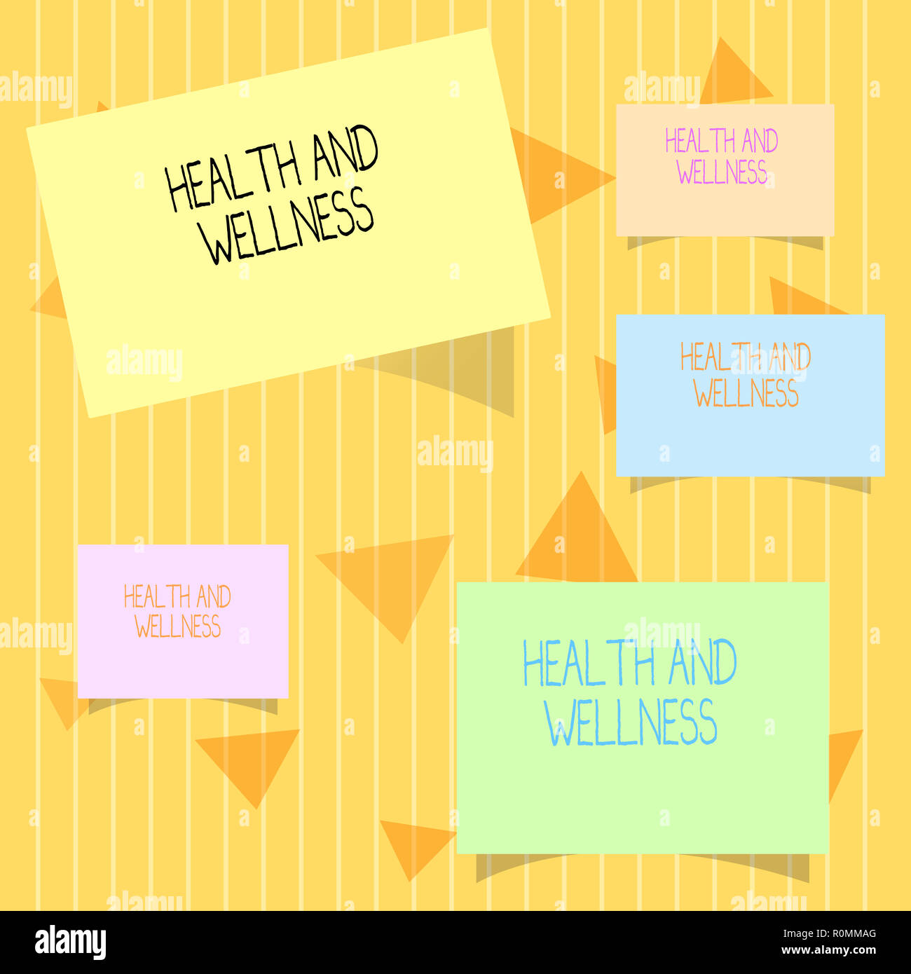 Writing note showing Health And Wellness. Business photo showcasing ...