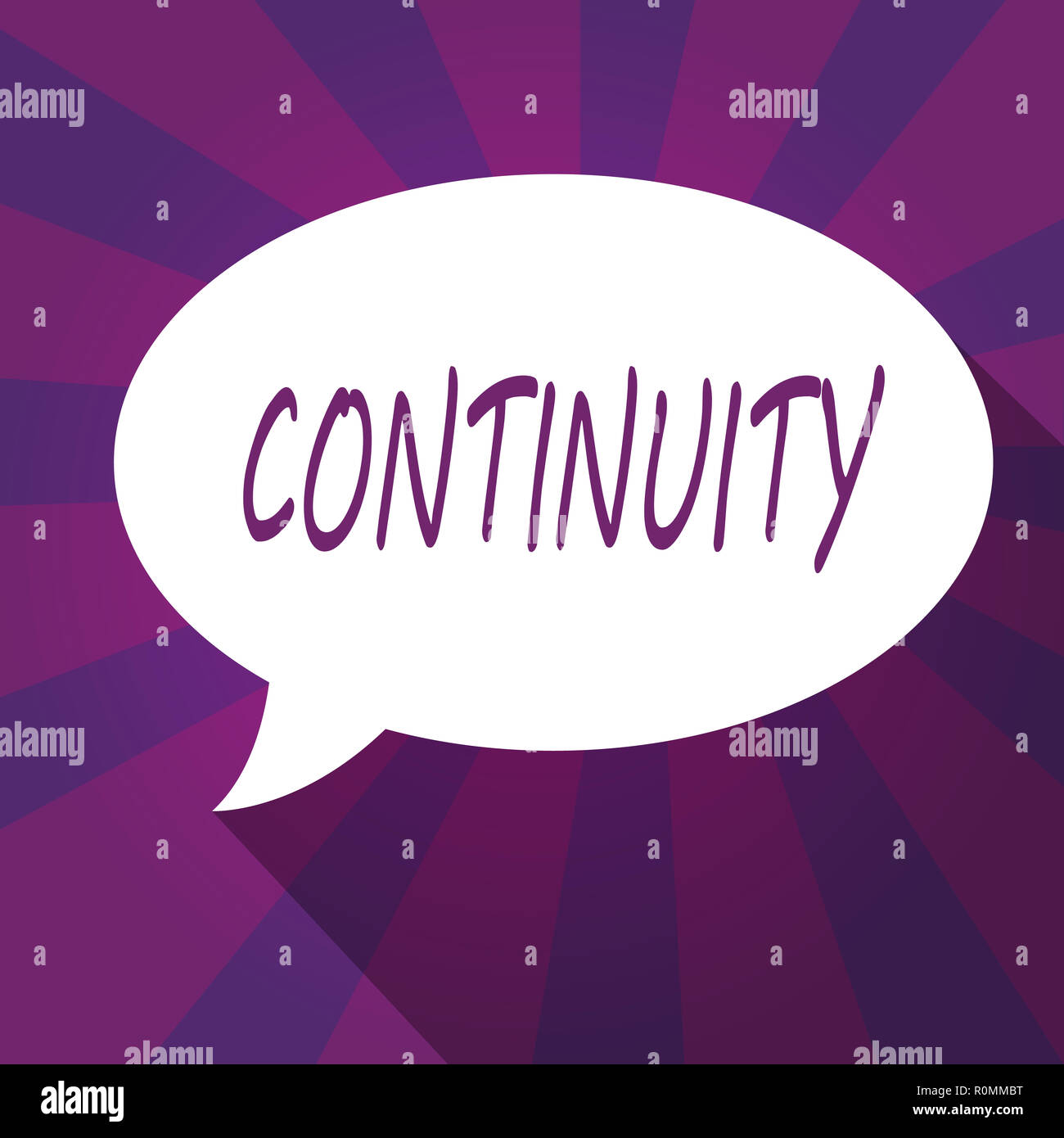 Conceptual hand writing showing Continuity. Business photo showcasing ...