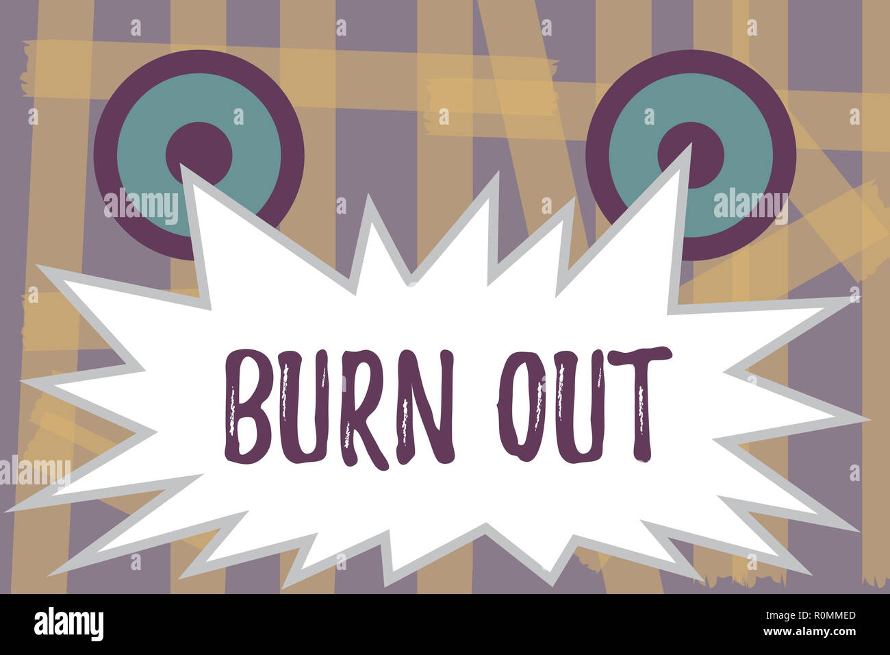 Writing note showing Burn Out. Business photo showcasing Feeling of ...