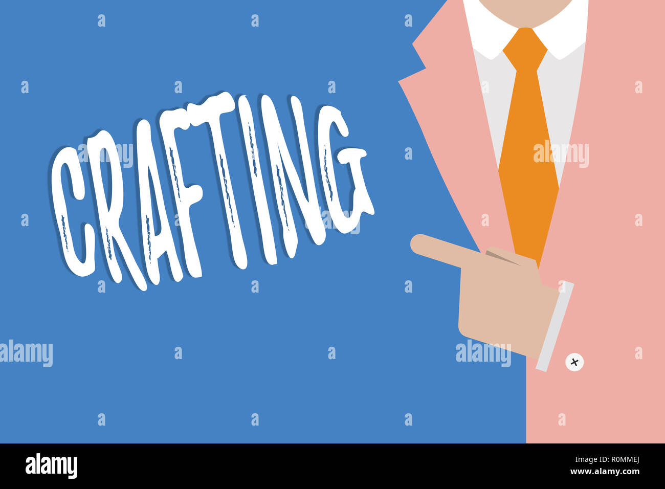 Handwriting text writing Crafting. Concept meaning activity or hobby of ...