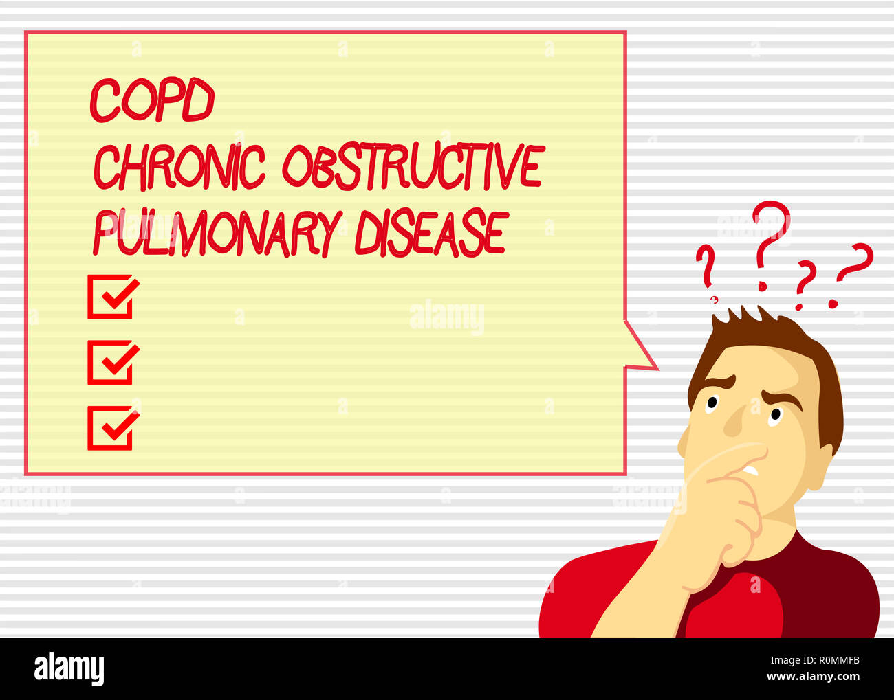 Handwriting text Copd Chronic Obstructive Pulmonary Disease. Concept ...