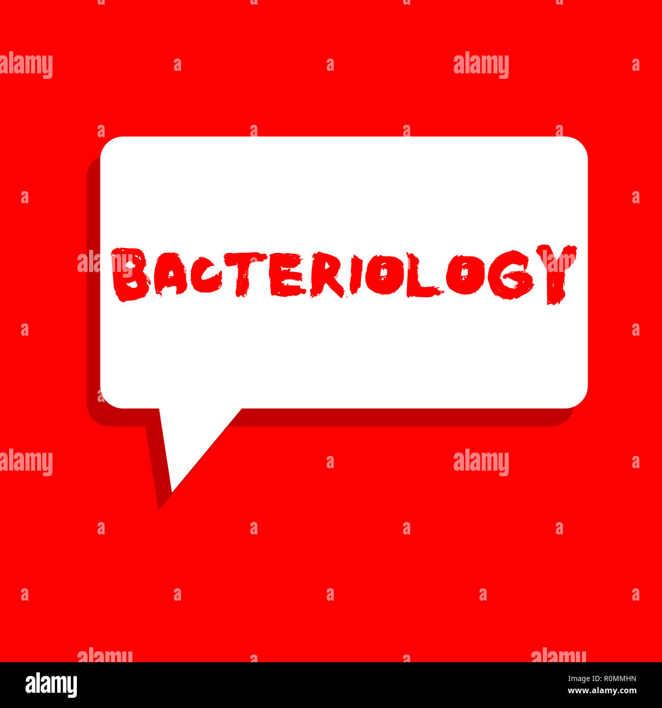 Word writing text Bacteriology. Business concept for Branch of ...