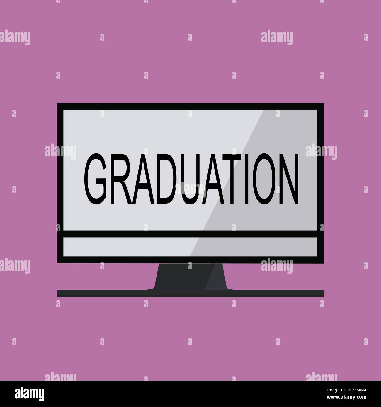 Text sign showing Graduation. Conceptual photo Receiving or conferring ...
