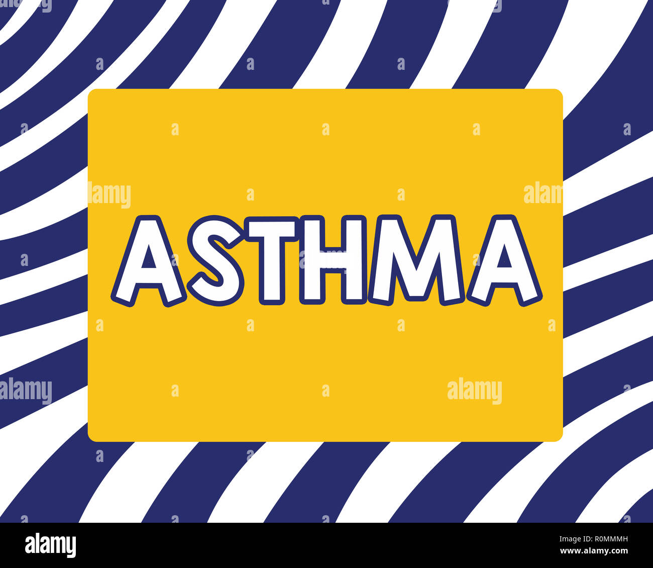 Handwriting text writing Asthma. Concept meaning Respiratory condition ...