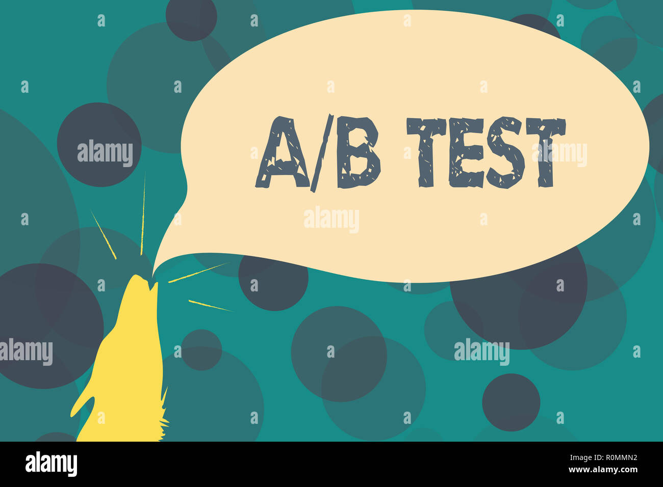 Text sign showing A B Test. Conceptual photo Simple short questionnaire ...