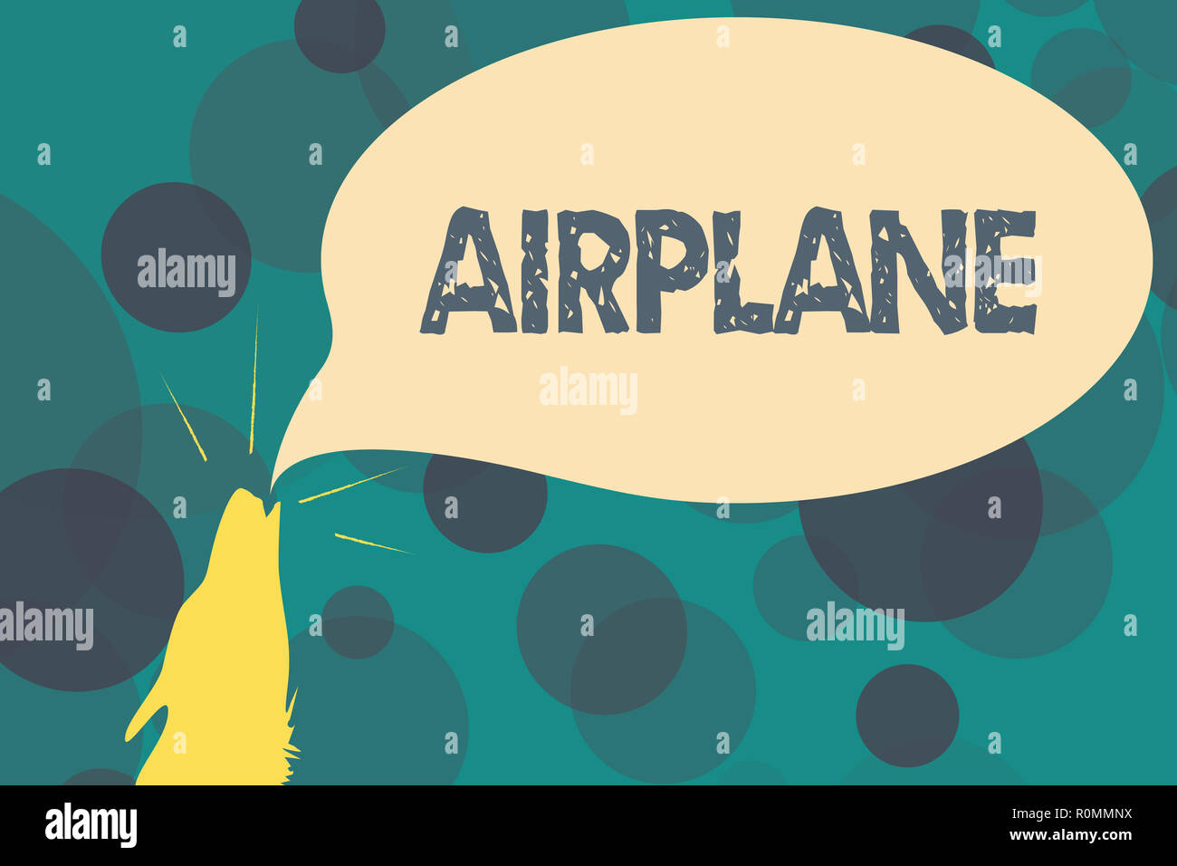 Text sign showing Airplane. Conceptual photo Aircraft Vehicle designed ...