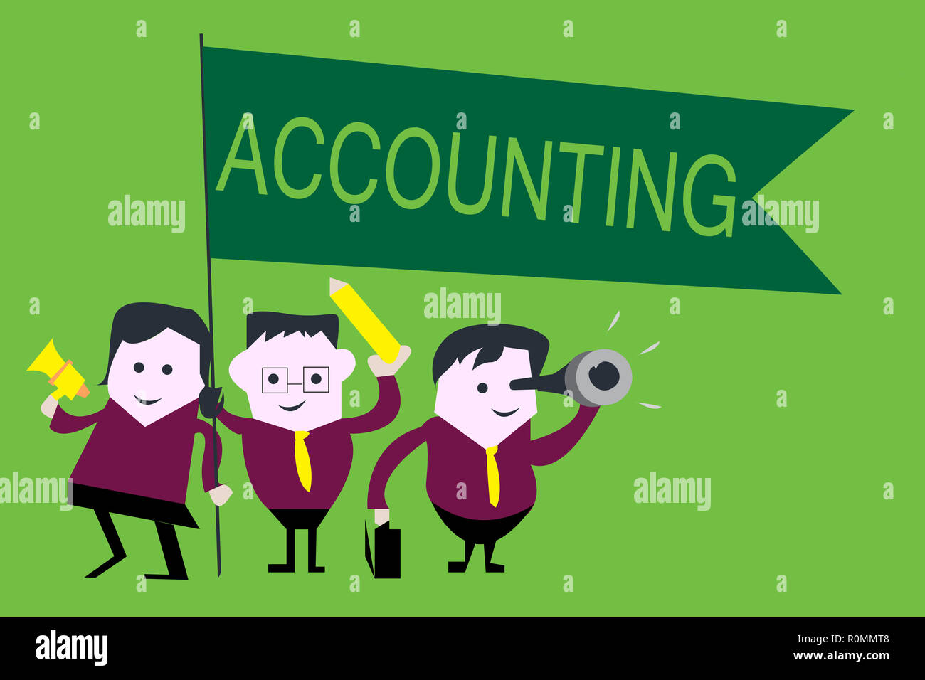 Handwriting text Accounting. Concept meaning Process Work of keeping ...