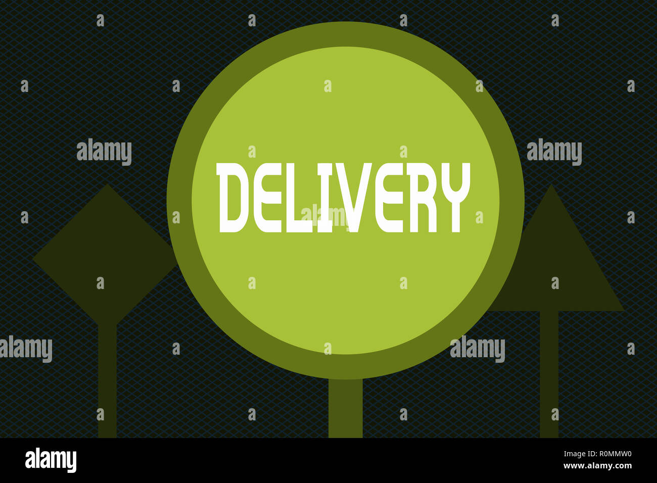 Writing note showing Delivery. Business photo showcasing action of ...