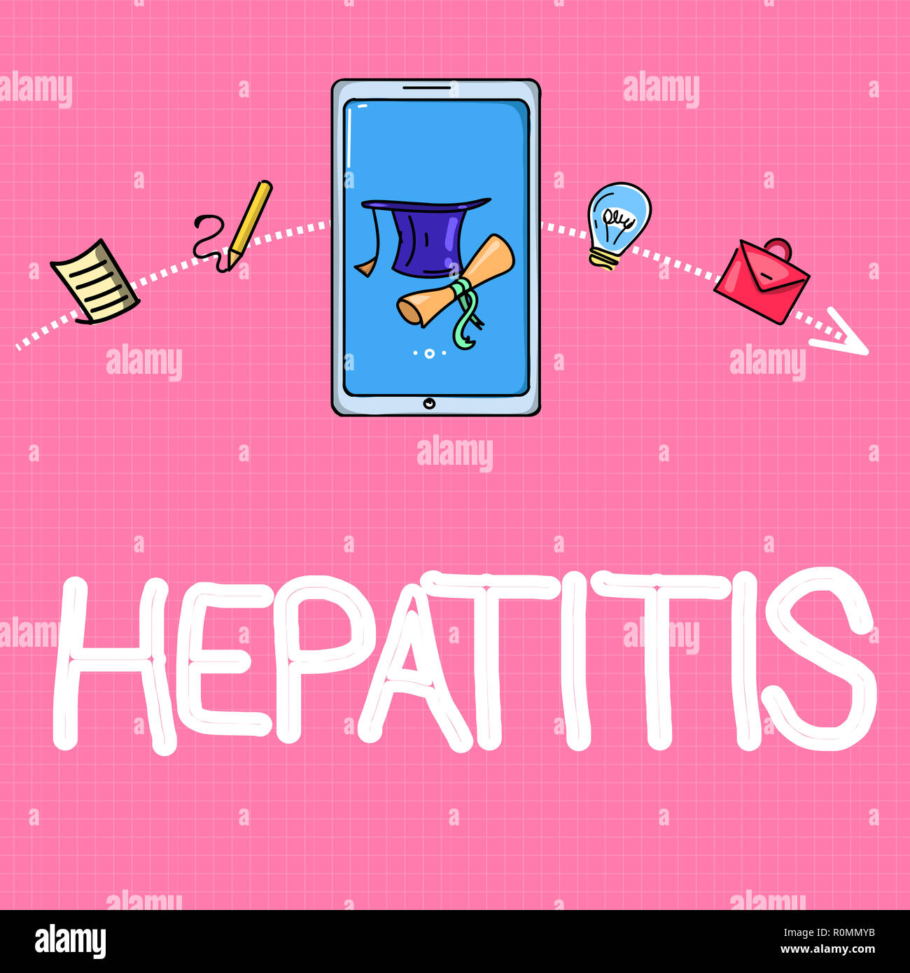 Conceptual hand writing showing Hepatitis. Business photo text A ... Conceptual hand writing showing Hepatitis. Business photo text A ...