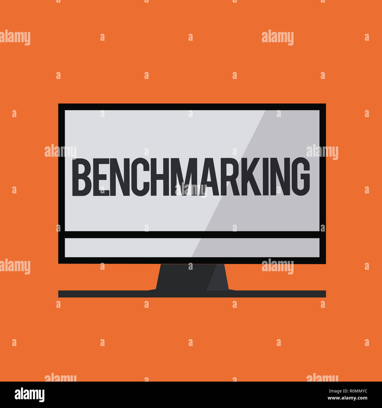 Word writing text Benchmarking. Business concept for Evaluate something ...