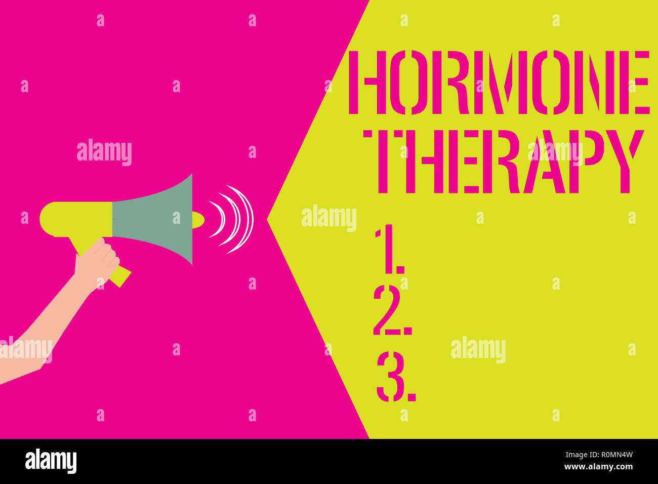Word writing text Hormone Therapy. Business concept for use of hormones ...