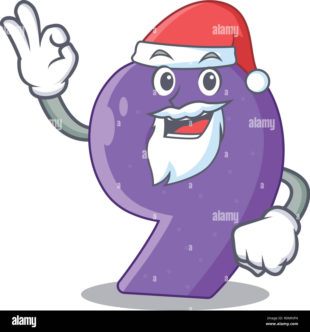 Christmas papercut cartoon santa Stock Vector Images - Alamy