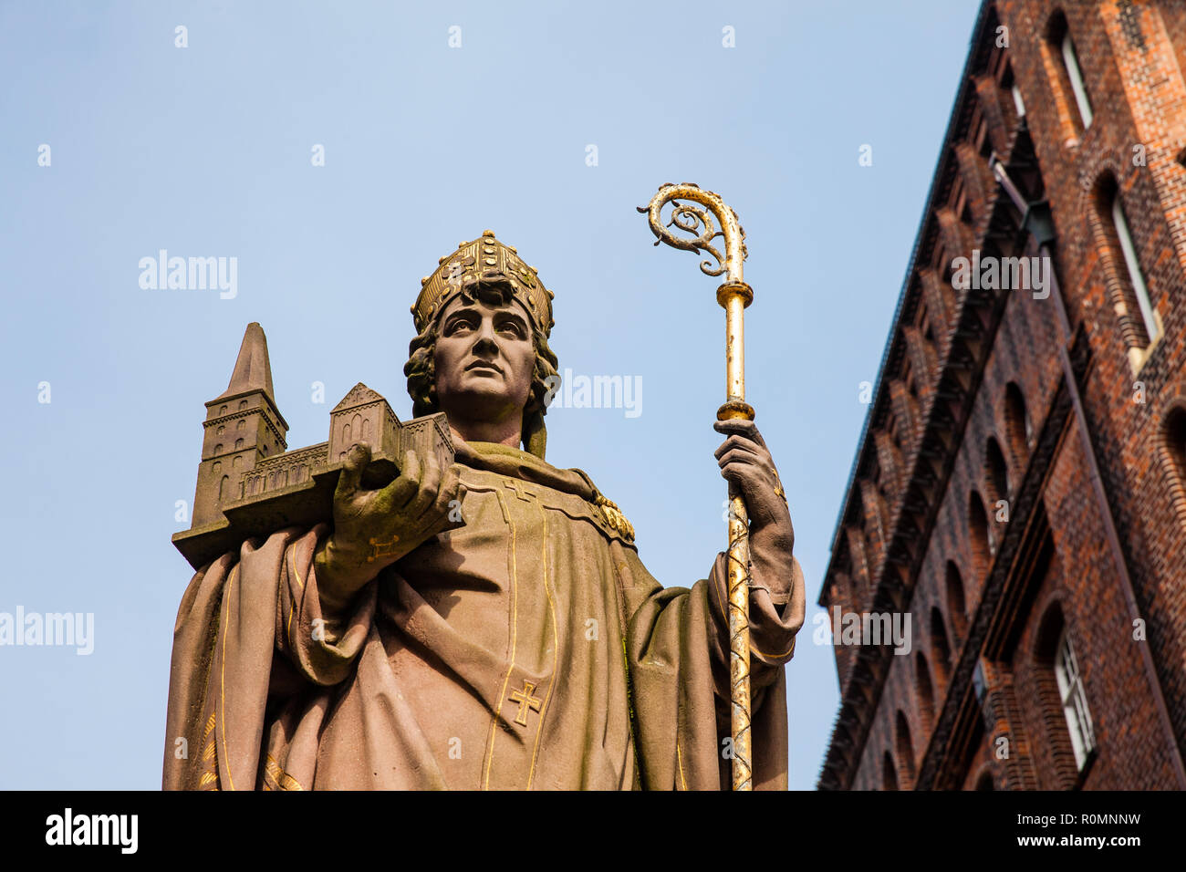 Saint ansgar statue hi-res stock photography and images - Alamy