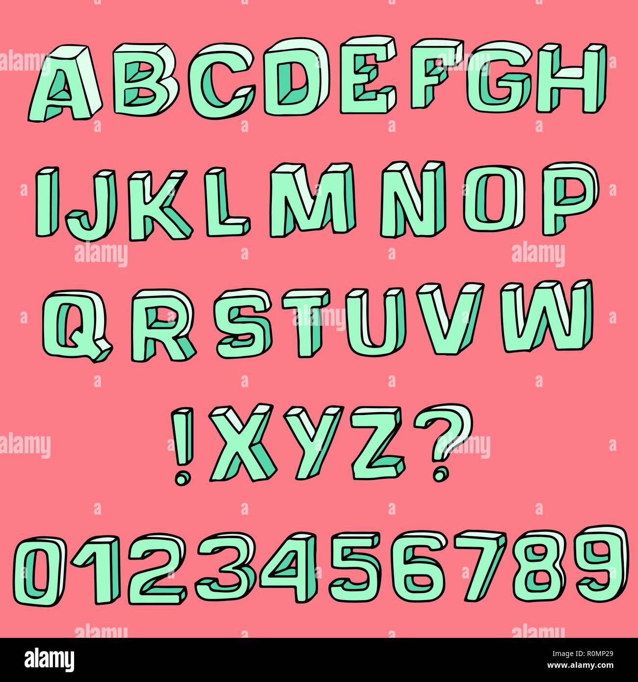 English font sketch hi-res stock photography and images - Alamy