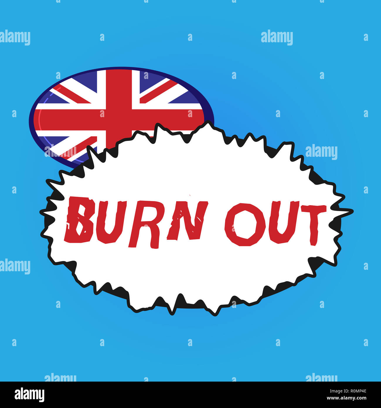 Writing note showing Burn Out. Business photo showcasing Feeling of ...