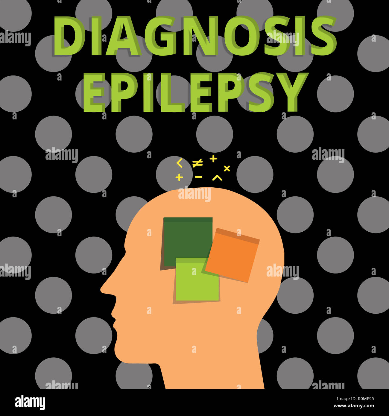 Handwriting text Diagnosis Epilepsy. Concept meaning disorder in which ...